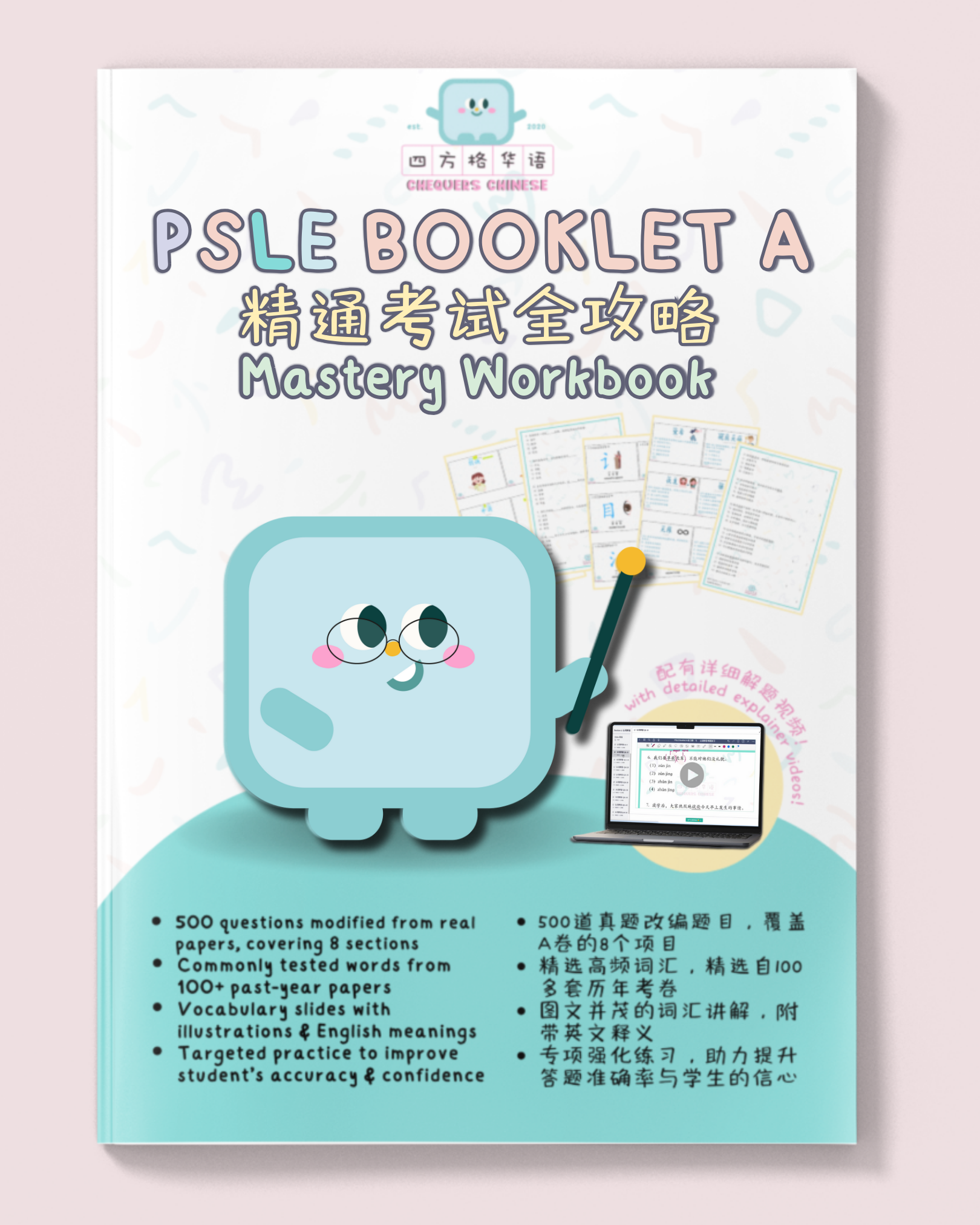 PSLE Chinese Booklet A Mastery Workbook (with conjunction cards) ONLY ...